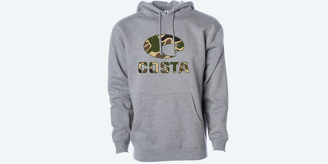 Gunmetal Heather Costa Duck Camo Logo | Costa Del Mar®